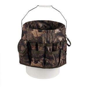 bucket boss - camo bucketeer bucket tool organizer (fits 5 gallon bucket), bucket organization (85030), mossy oak camo