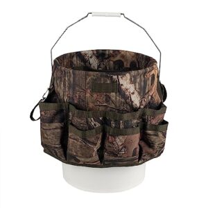 Bucket Boss - Camo Bucketeer Bucket Tool Organizer (Fits 5 Gallon Bucket), Bucket Organization (85030), Mossy Oak Camo