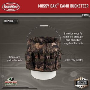 Bucket Boss - Camo Bucketeer Bucket Tool Organizer (Fits 5 Gallon Bucket), Bucket Organization (85030), Mossy Oak Camo