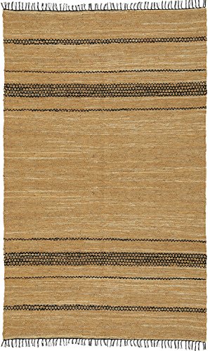 Matador Leather Chindi Rug, 10 by 14-Feet, Tan