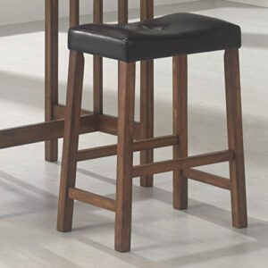 Coaster Furniture 3 Pc Counter Height Set Brown/Black 130004