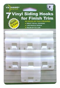 vz hang 7 pack vinyl siding hooks for finish trim