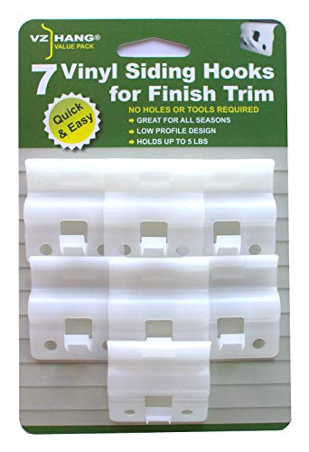 VZ Hang 7 Pack Vinyl Siding Hooks for Finish Trim