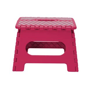 Simplify Folding Step Stool-Lightweight, Sturdy and Safe, Carrying Handle, Easy to Open, for Kitchen, Bathroom, Bedroom, Kids or Adults