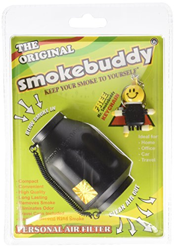 Smoke Buddy Personal Air Purifier Cleaner Filter Removes Odor -Black