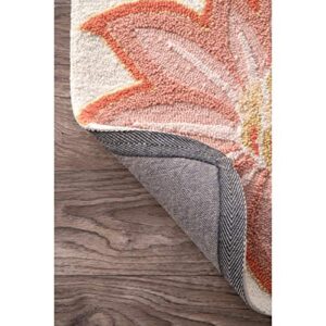 nuLOOM Hand Tufted Palm Springs Area Rug, 4x6, Pink