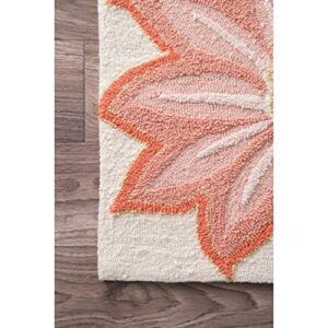 nuLOOM Hand Tufted Palm Springs Area Rug, 4x6, Pink