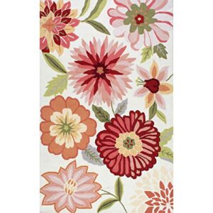 nuLOOM Hand Tufted Palm Springs Area Rug, 4x6, Pink