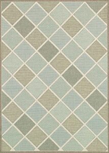 couristan 2470/2007 monaco meridian area rugs, 2-feet by 3-feet 7-inch, multi