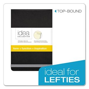 Oxford Idea Collective Top-Bound Mini Softcover Journal, 3-1/2" x 5-1/2", Legal Rule, Black Cover, 96 Sheets (56885)