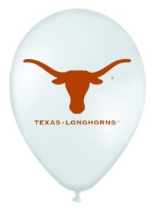 pioneer balloon company 10 count university of texas latex balloon, 11", multicolor