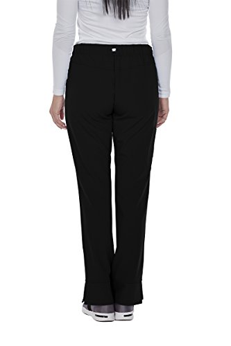 Grey's Anatomy Signature Women's 3 Pocket Low Rise Scrub Pant, Black, Medium