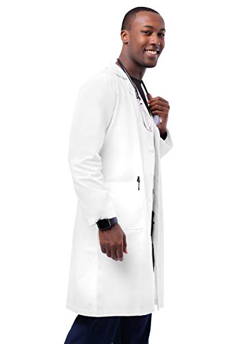 Adar Universal Unisex Lab Coats - Classic 39" Lab Coat - 803 - White - 34