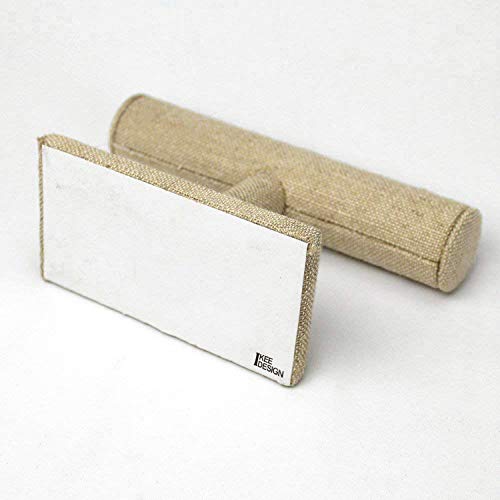 Ikee Design Linen Covered Wood Jewelry Display Stand, Bracelet Holder Display Stand, Perfect for Bracelet Bangle Watch for Home Organization, Store, Tradeshow and Showcase