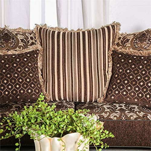 Furniture of America IDF-6106-LV Loveseat, Dark Brown