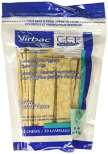 c.e.t. enzymatic oral hygiene chews, petite dogs, 3 pack 90 chews