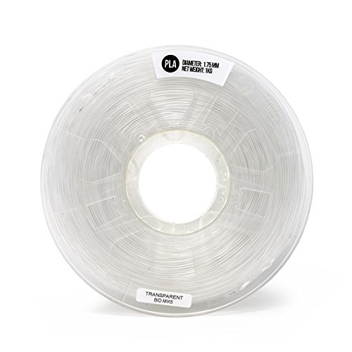 Gizmo Dorks 3mm (2.85mm) PLA Filament 1kg / 2.2lb for 3D Printers, Transparent