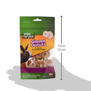 Wild Harvest Food And Unique Edible Treats for Guinea Pigs, Hamsters, Gerbils, and Adult Rabbits, Glazed Donuts, 0.14 pounds