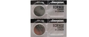 energizer cr1632 lithium battery 3v (2 batteries per pack)