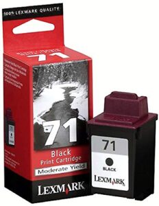 genuine lexmark 71 black ink cartridge 15m2971 15m3010 retail box ; 3200 73