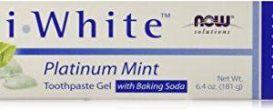 Now Foods Xyliwhite, Baking Soda Toothpaste, Platinum Mint, 6.4-Ounces Pack of 4