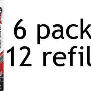 Value Pack of 6 - Pilot Precise V5 RT Liquid Ink Refill, 2-Pack for Retractable Rolling Ball Pens, Extra Fine Point, Black Ink (77273)