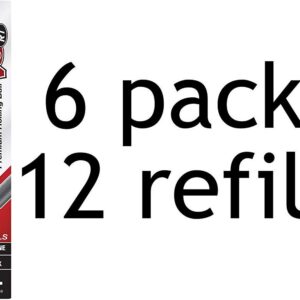 Value Pack of 6 - Pilot Precise V5 RT Liquid Ink Refill, 2-Pack for Retractable Rolling Ball Pens, Extra Fine Point, Black Ink (77273)