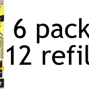 Pilot Dr. Grip Ballpoint Ink Refill, 2-Refills for Retractable Pens, Fine Point, 6-Pack, Black Ink (77210)