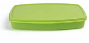 tupperware classic slim lunch box, green (189)