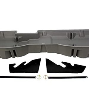 DU-HA Under Seat Storage Fits 14-18 Chevrolet/GMC Silverado/Sierra Light Duty & 15-19 Heavy Duty Crew Cab, Ash/Gray, Part #10301