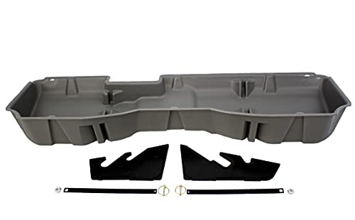 DU-HA Under Seat Storage Fits 14-18 Chevrolet/GMC Silverado/Sierra Light Duty & 15-19 Heavy Duty Crew Cab, Ash/Gray, Part #10301