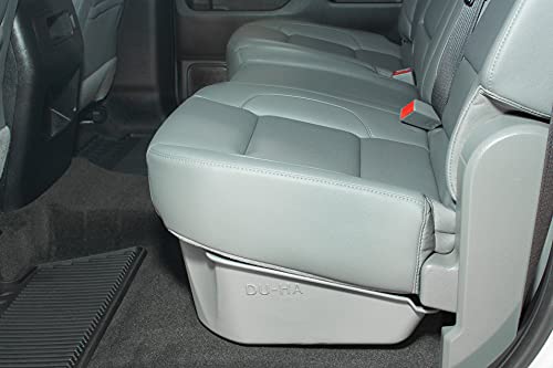 DU-HA Under Seat Storage Fits 14-18 Chevrolet/GMC Silverado/Sierra Light Duty & 15-19 Heavy Duty Crew Cab, Ash/Gray, Part #10301