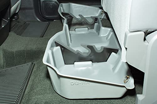 DU-HA Under Seat Storage Fits 14-18 Chevrolet/GMC Silverado/Sierra Light Duty & 15-19 Heavy Duty Crew Cab, Ash/Gray, Part #10301