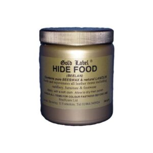 william hunter equestrian gold label hide food, 250g - an original nutrient leather food based on beeswax and lanolin