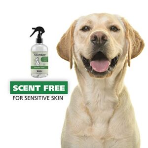 WAHL Scent Free Pet Odor Neutralizer Spray for Dogs Skin and Coat Perfect for Between Baths – 8 oz – Model 820012