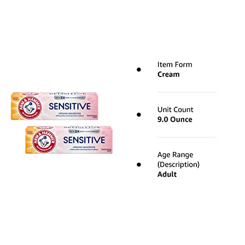 ARM & HAMMER Sensitive Teeth & Gums Toothpaste 4.5 oz (Pack of 2)