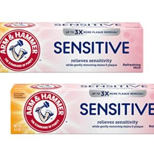 ARM & HAMMER Sensitive Teeth & Gums Toothpaste 4.5 oz (Pack of 2)