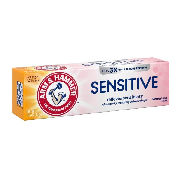 ARM & HAMMER Sensitive Teeth & Gums Toothpaste 4.5 oz (Pack of 2)