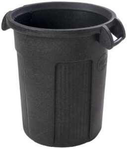 toter rbr32-r1dgg atlas heavy duty round trash can, 32-gallon, dark gray granite