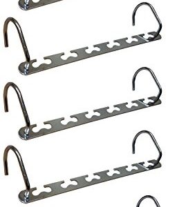 Metal Cascading Space Saving Closet Hangers - 360 Swivel Action - Maximize Closet Space & Organize -10pc Set