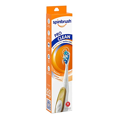 ARM & HAMMER Spinbrush Pro Series Daily Clean Powered Toothbrush Medium - Color Vary (Pack of 2)