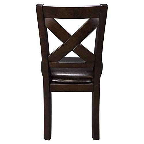 Homelegance Crown Point Dining Chair (Set of 2), Merlot