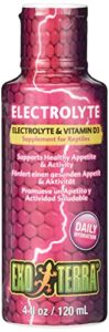 exo terra exo terra electrolyte & vitamin d3 supplement, 120 ml