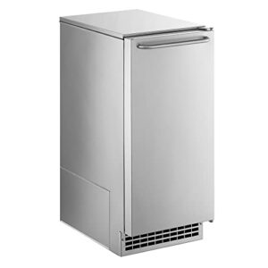 scotsman cu50ga-1 undercounter gourmet cube-style ice maker with bin, stainless steel, 115-volts, nsf