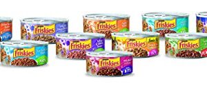 Friskies Wet Cat Food, Classic Pate, 3-Flavor Variety Pack, 5.5-Ounce Can, Pack of 12