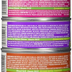 Friskies Wet Cat Food, Classic Pate, 3-Flavor Variety Pack, 5.5-Ounce Can, Pack of 12