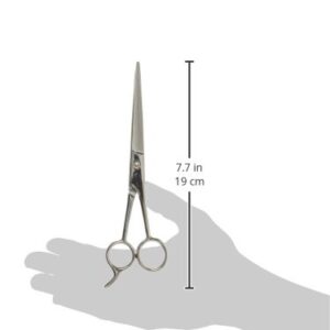 Tamsco Tesco Bird Feather Scissor with Rest 7.5-Inch Japanese Stainless Steel Semi-Convex Edge Micro Serrated Great for Grooming Bird Feathers