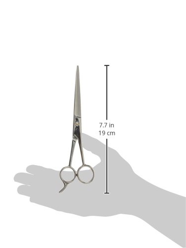 Tamsco Tesco Bird Feather Scissor with Rest 7.5-Inch Japanese Stainless Steel Semi-Convex Edge Micro Serrated Great for Grooming Bird Feathers