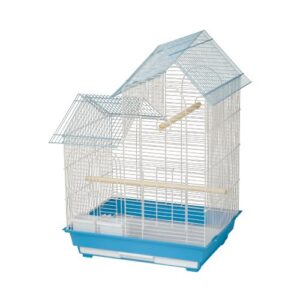 king's cages es 2016 h house top bird cage toy toys finches lovebirds canaries (black)