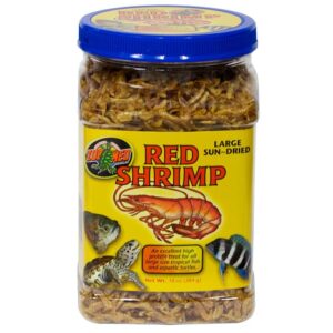 zoo med large sun-dried red shrimp aquatic turtle food, 10 oz.